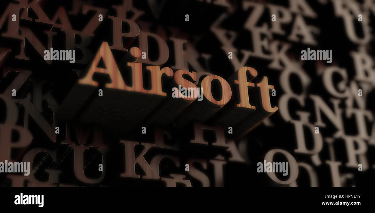 Airsoft - Wooden 3D rendered letters/message. Can be used for an online ...
