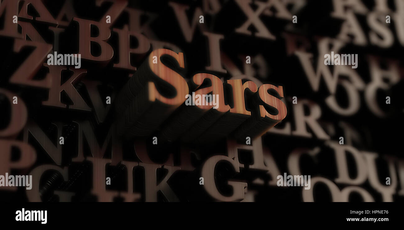 SARS - Wooden 3D rendered letters/message. Can be used for an online ...