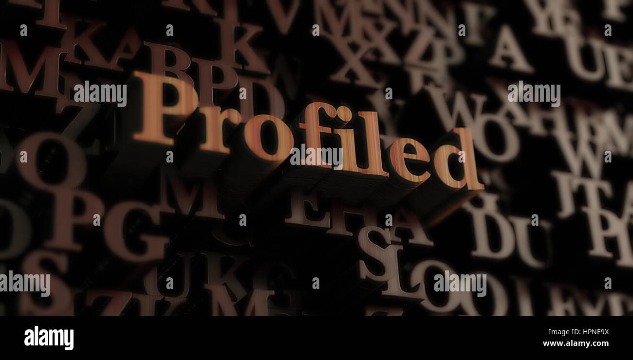 Profiled - Wooden 3D rendered letters/message. Can be used for an ...