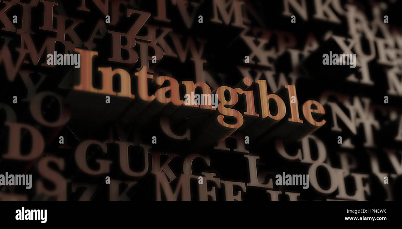 Intangible - Wooden 3D rendered letters/message. Can be used for an ...