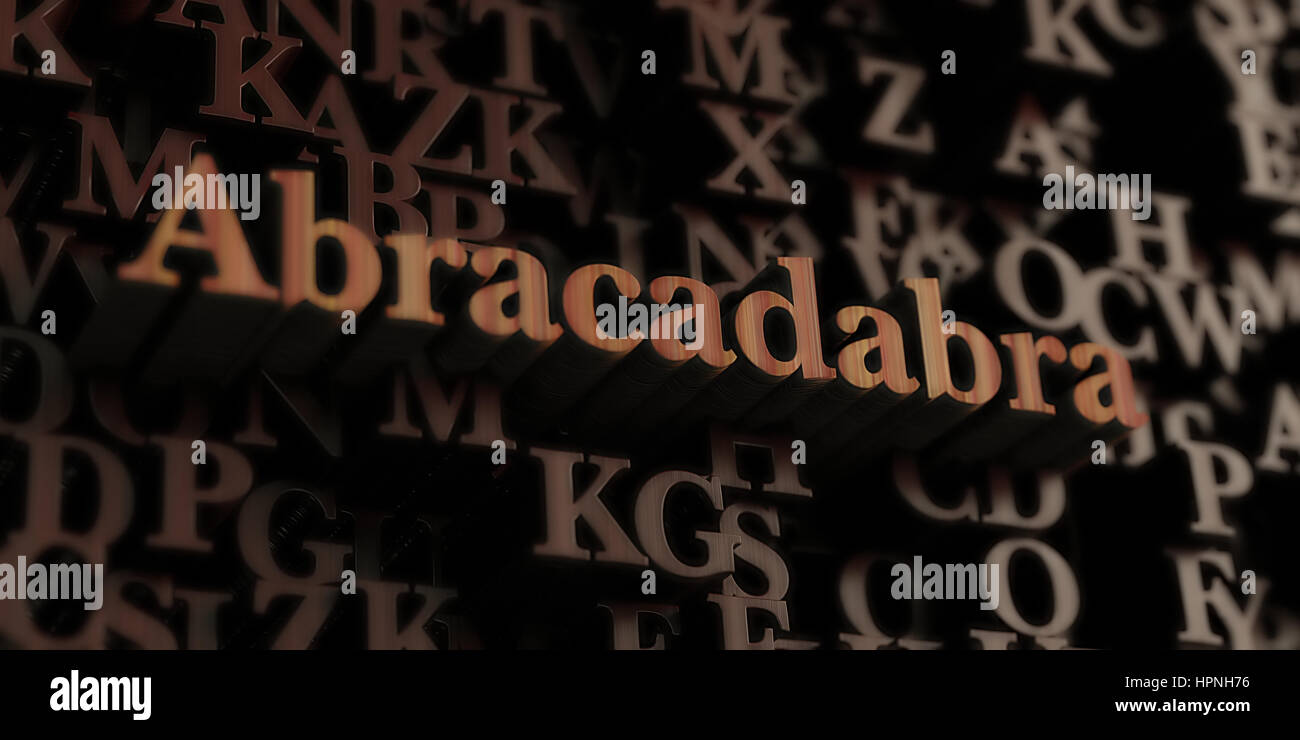 Abracadabra sign hi-res stock photography and images - Alamy