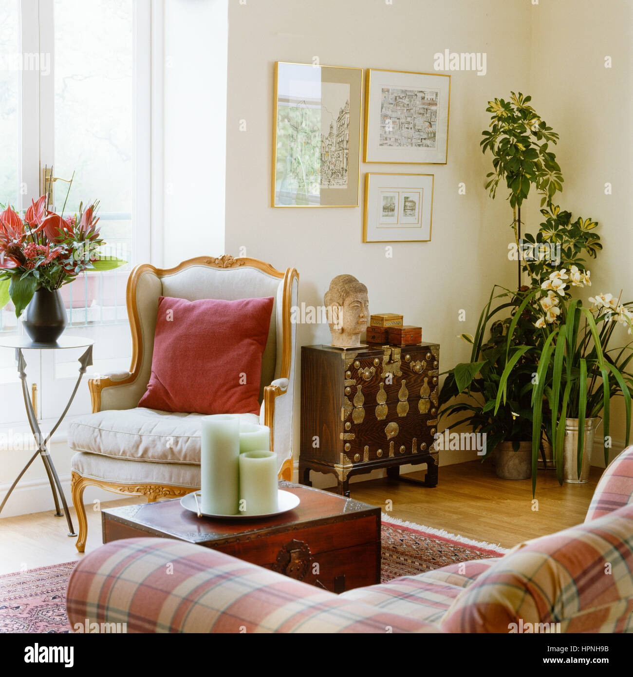 A country style living room Stock Photo - Alamy