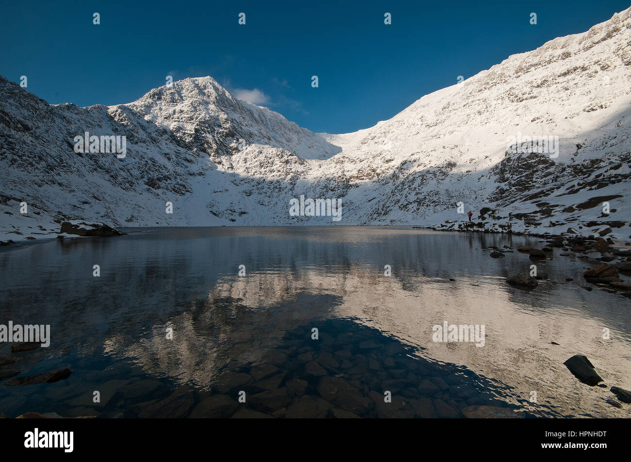 Snowdon in Winter, Snowdonia National Park, Wales, Uk Stock Photo - Alamy