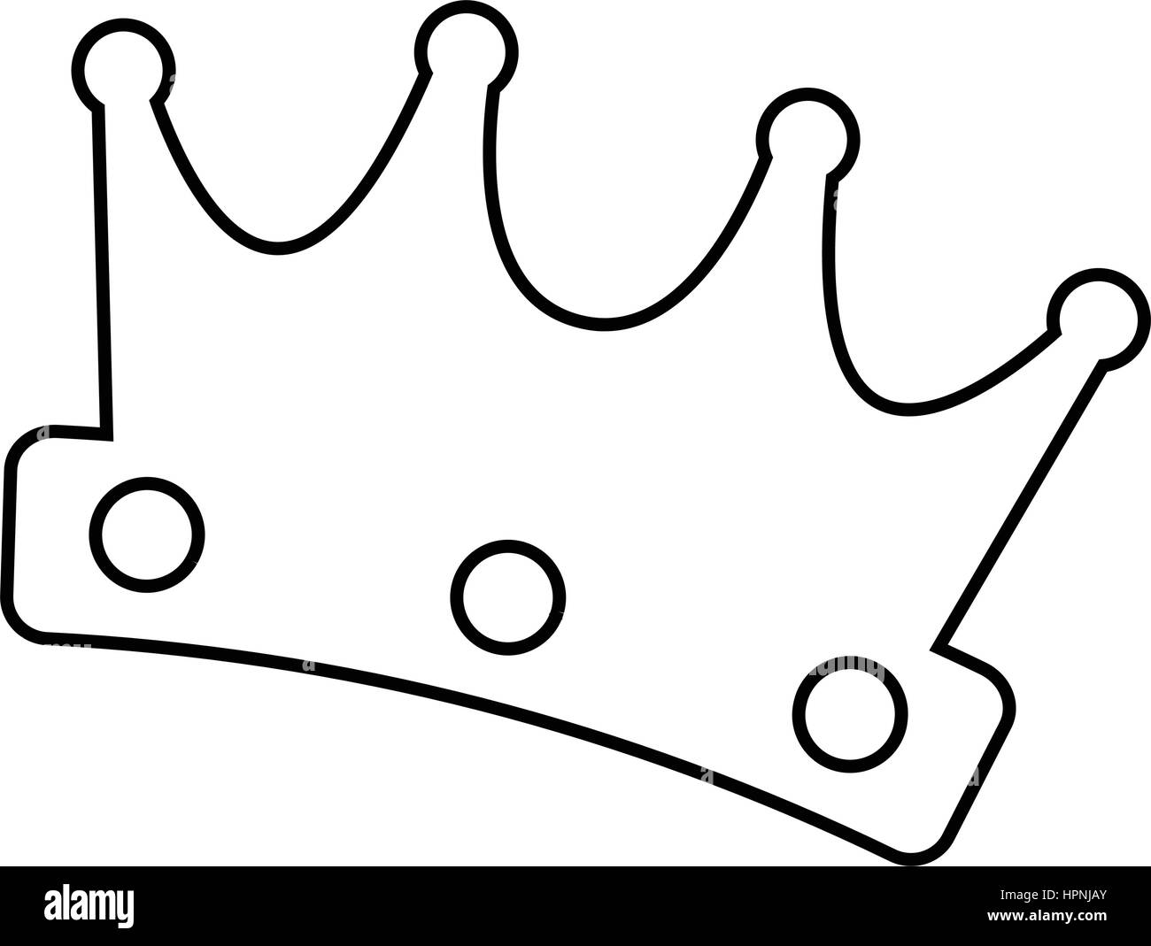 Crown outline hi-res stock photography and images - Alamy