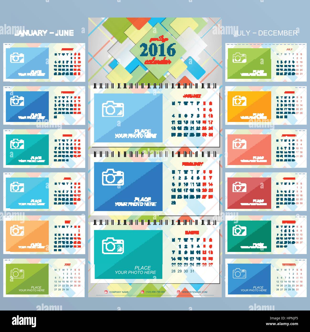 September vector flat daily calendar hi-res stock photography and ...