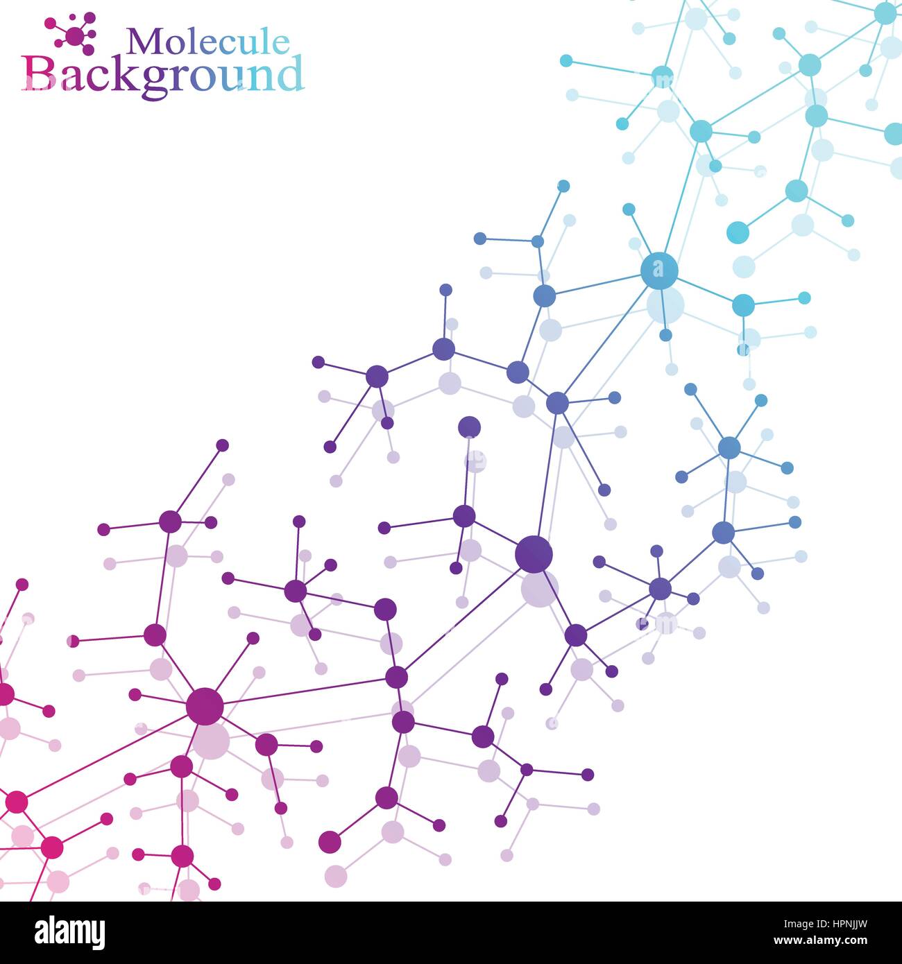 Molecule And Communication With Connected Dots Lines Graphic Background For Your Design