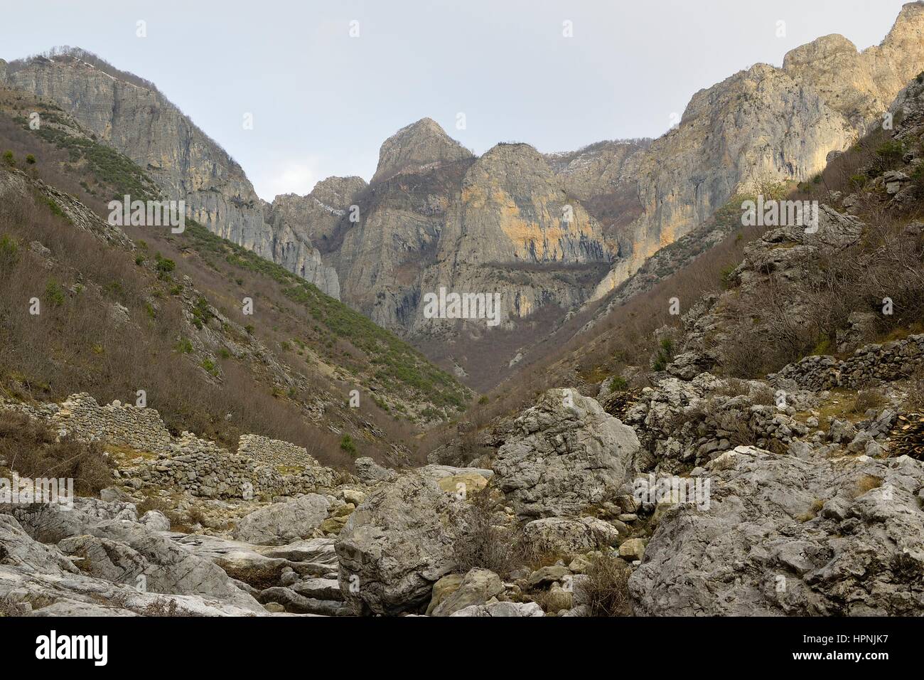 Steep high rocky mountains, perfect for climbing Stock Photo - Alamy