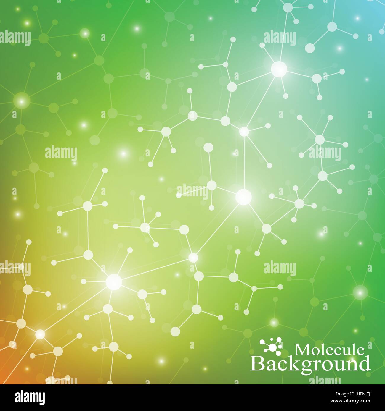Molecule Structure Dna And Communication Background Connected Lines With Dots Concept Of The