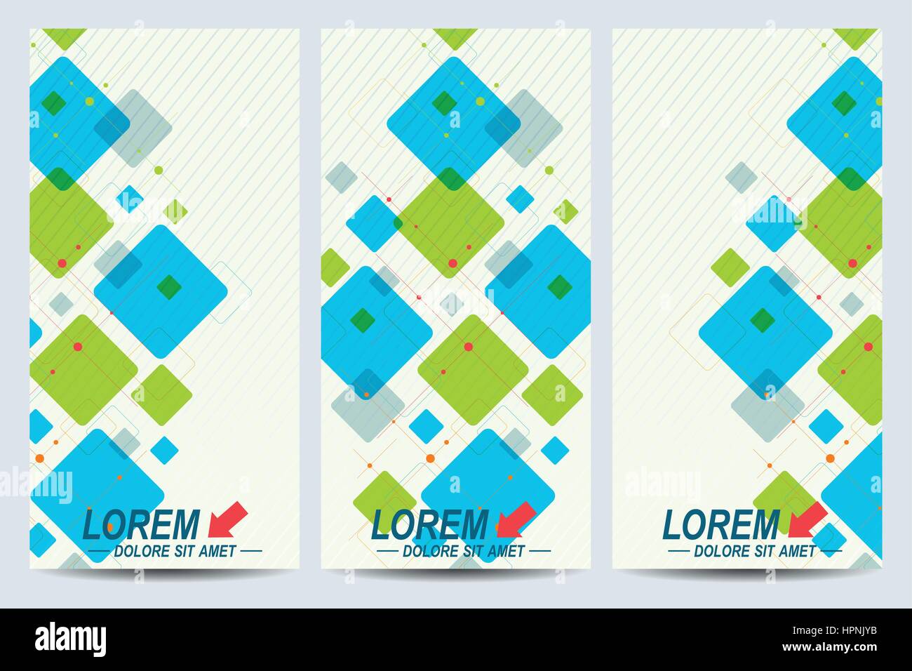 Set of the vector flyers. Background with colorful scuares . Modern ...