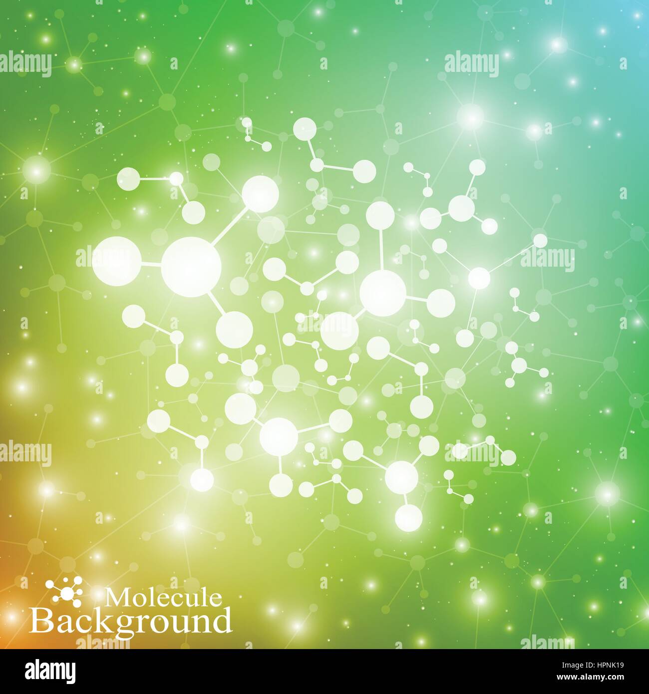 Molecule structure DNA and communication. Abstract background chemical ...
