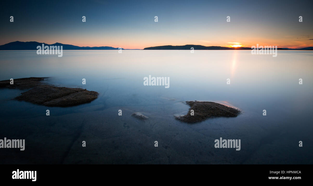 Sunset Over Arran Stock Photos & Sunset Over Arran Stock Images - Alamy