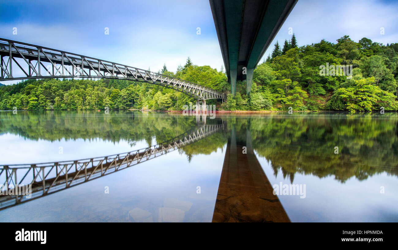 Clunie Footbridge Pitlochry Scotland Stock Photo - Alamy