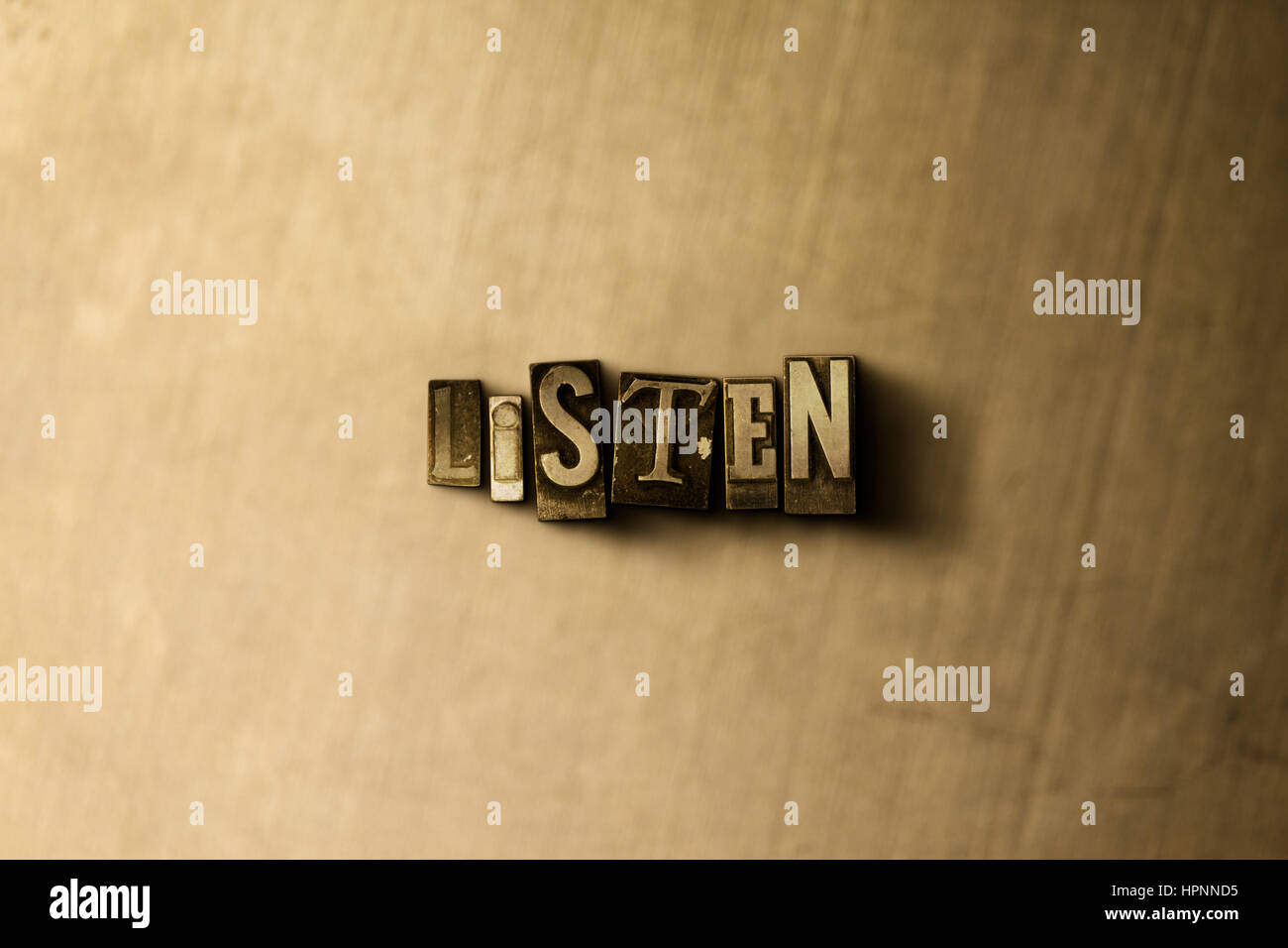 Listen up word hi-res stock photography and images - Alamy