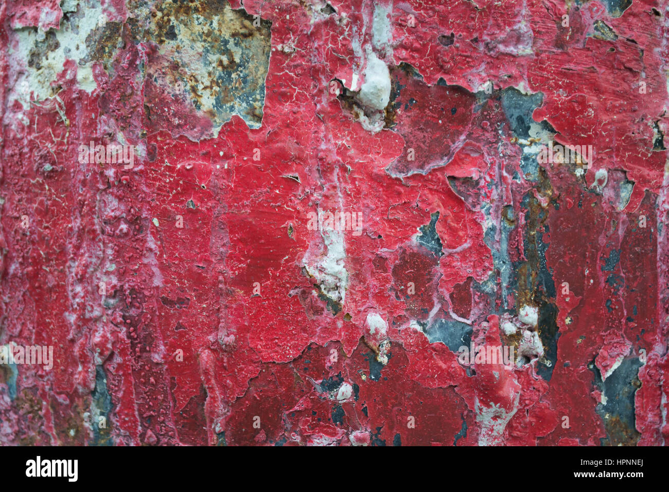 Red Cracked Paint on Wall Stock Photo - Alamy