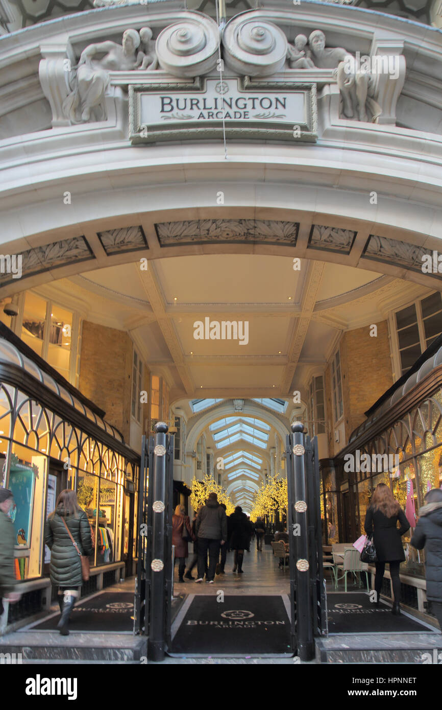 burlington arcade london Stock Photo - Alamy