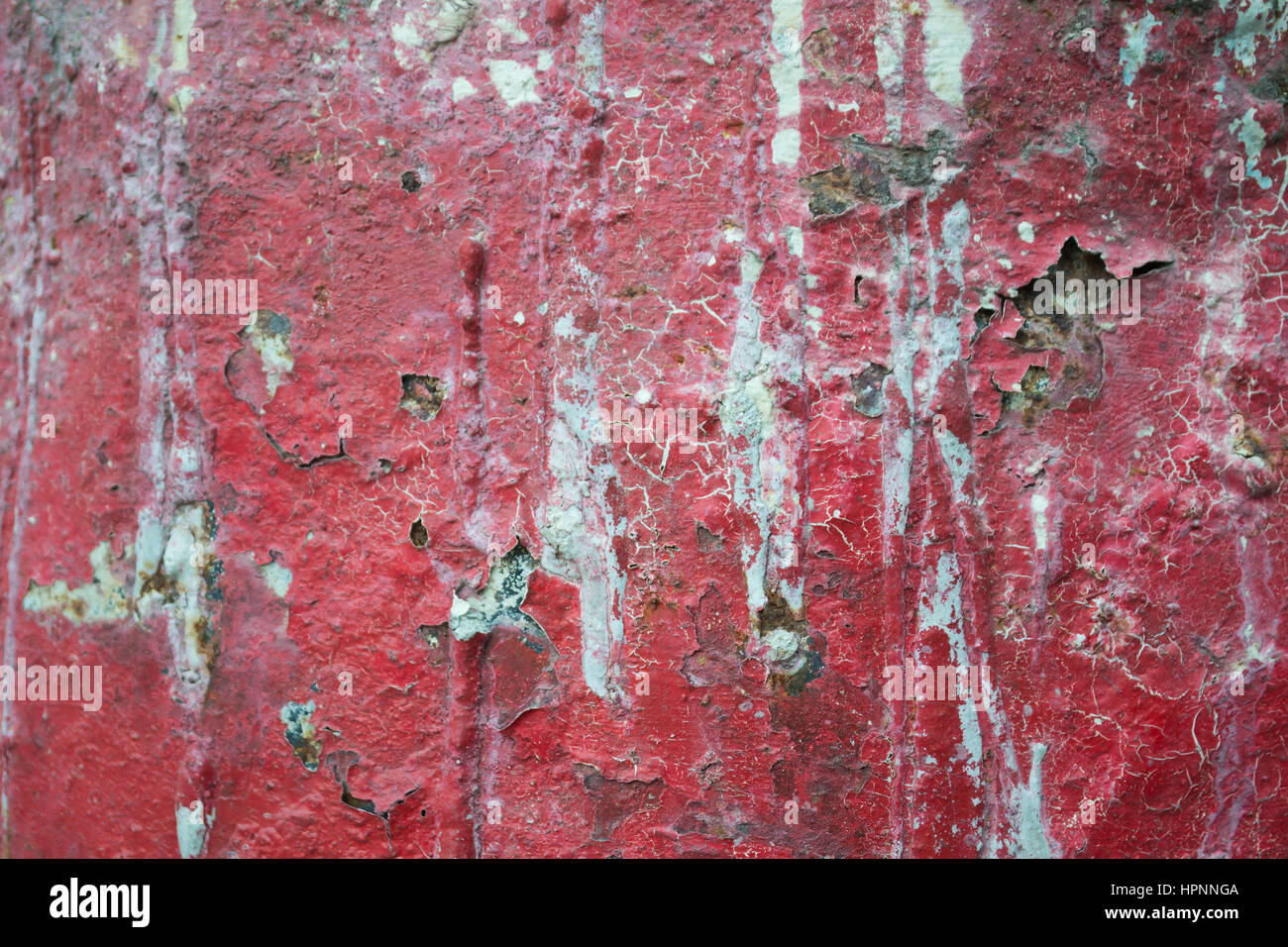 Red Cracked Paint on Wall Stock Photo - Alamy