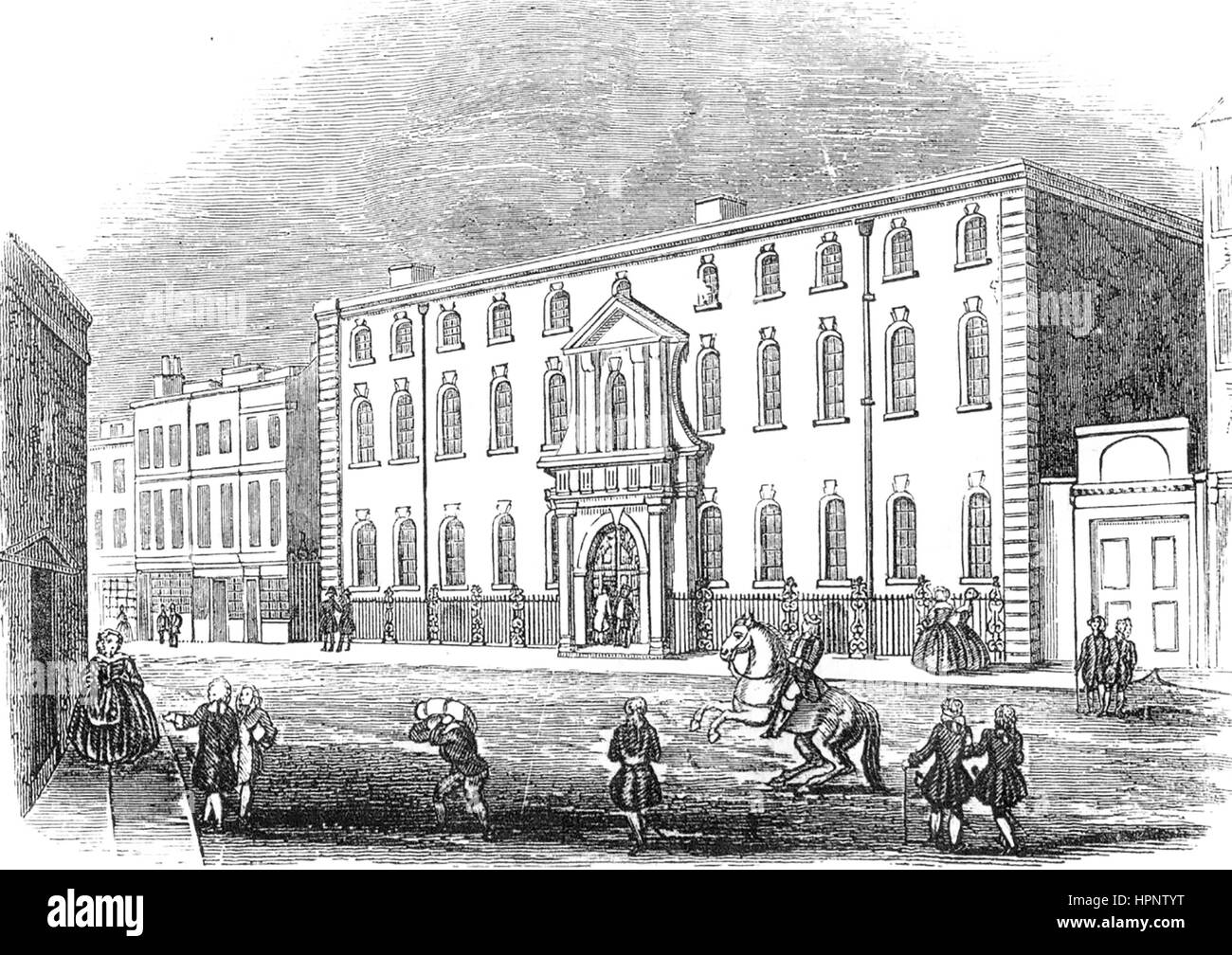 OLD SOUTH SEA HOUSE, London, about 1760. Burned down in 1826 Stock ...