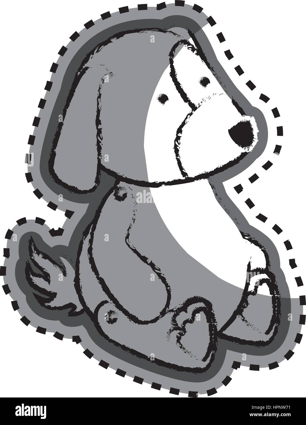 cute dog baby toy icon Stock Vector Image & Art - Alamy