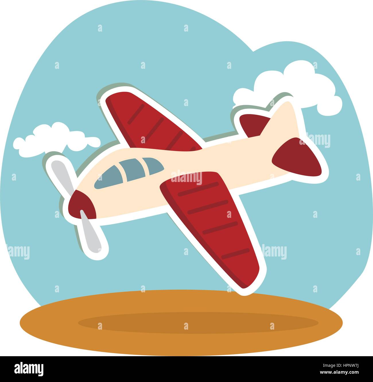 airplane kids toy isolated icon Stock Vector Image & Art - Alamy