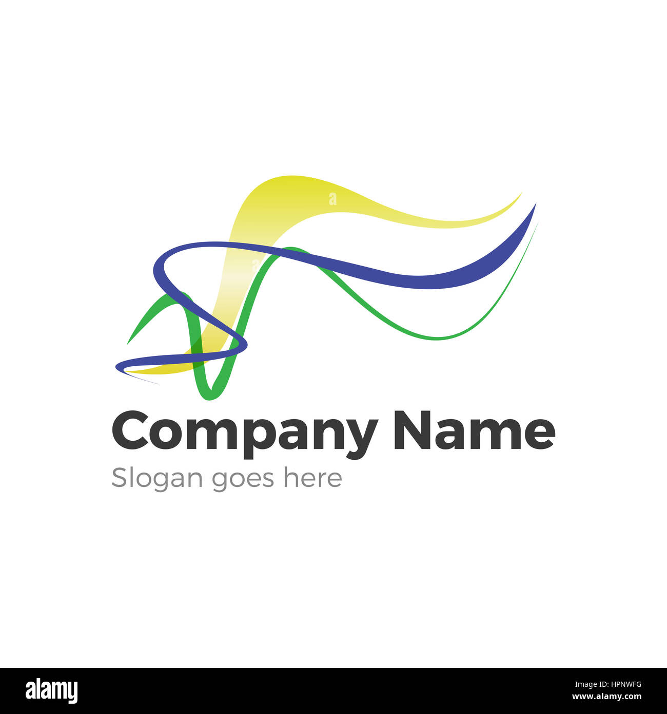 Dynamic waves logo hi-res stock photography and images - Alamy