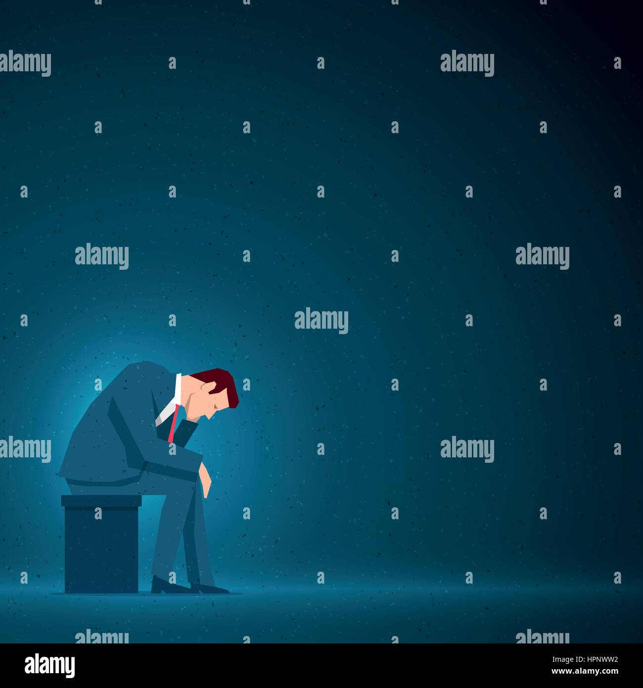 Sad man concept cartoon illustration hi-res stock photography and ...