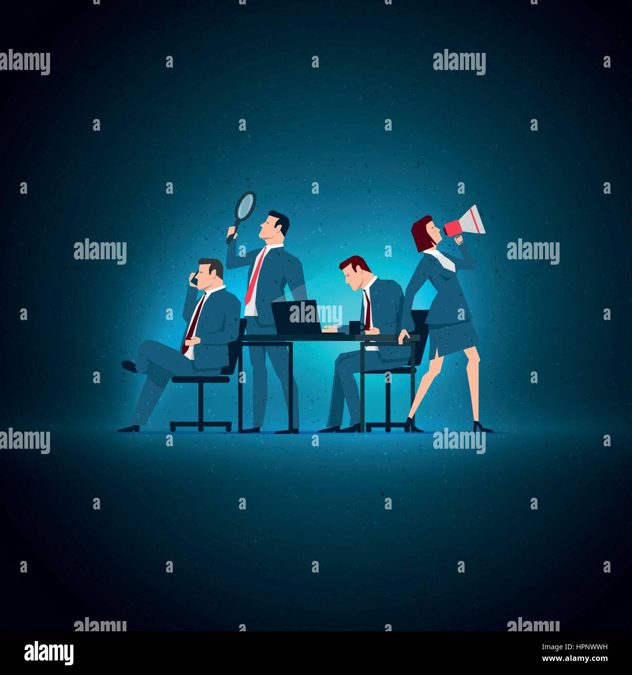 Multitasking vector vectors hi-res stock photography and images - Alamy