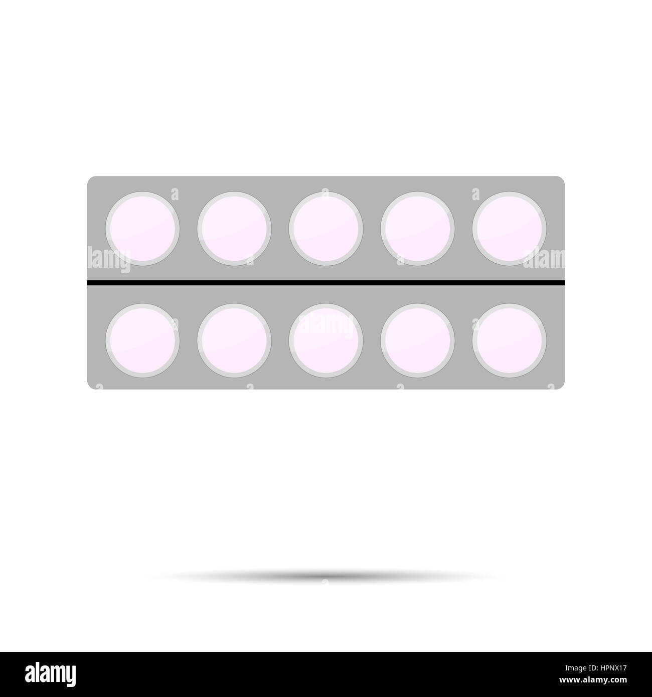 Pack of tablets vector. Health medical drug in pack illustration Stock ...