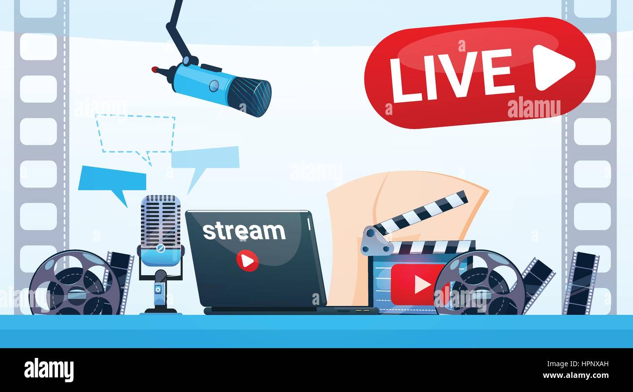 Live stream camera play hi-res stock photography and images - Alamy