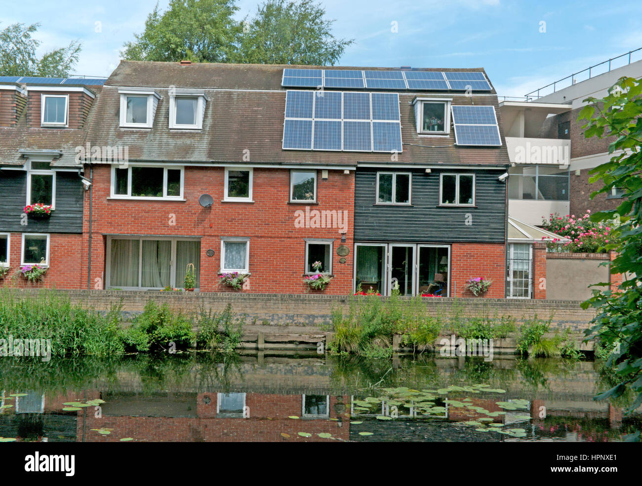 House By River Colne Colchester Essex Stock Photo - Alamy