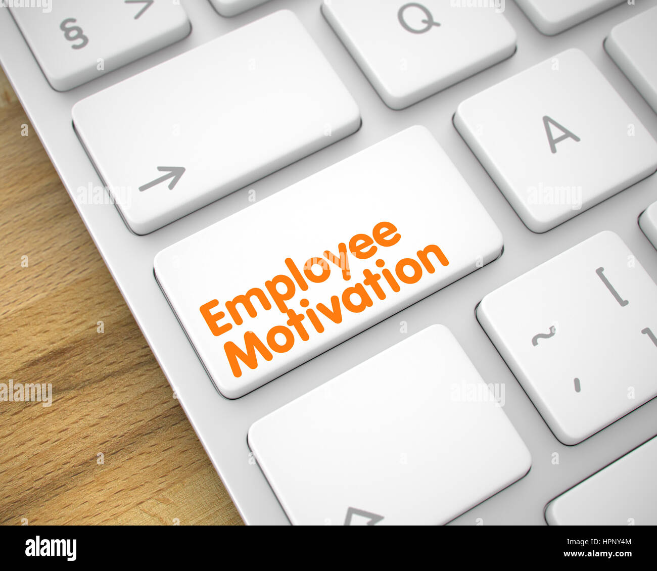 Employee Motivation - Text on White Keyboard Key. 3D Stock Photo - Alamy