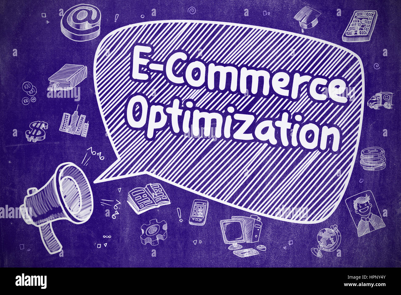 E-Commerce Optimization - Business Concept Stock Photo - Alamy