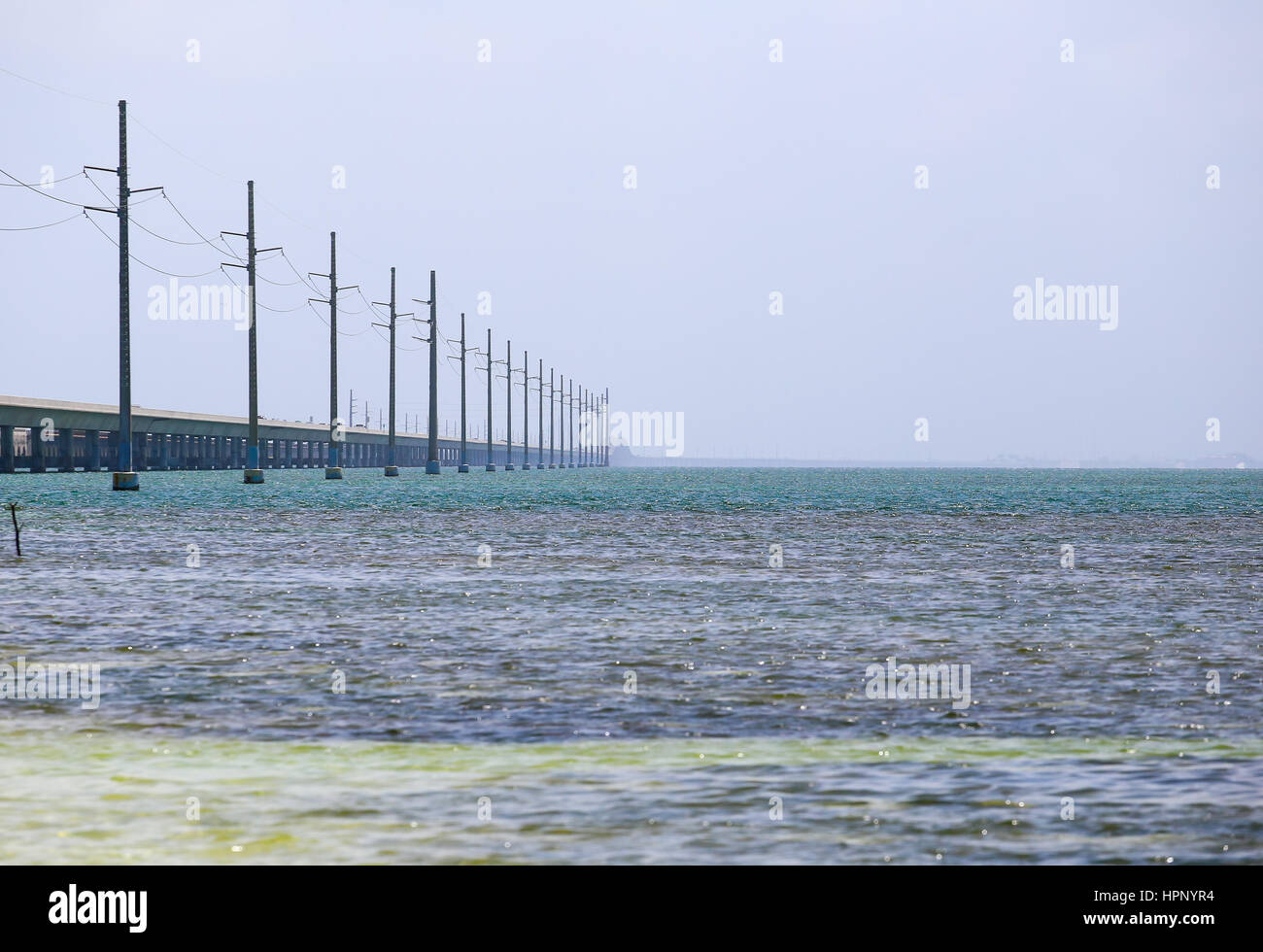 The Seven Mile Bridge in the Florida Keys connecting Knights Key to ...