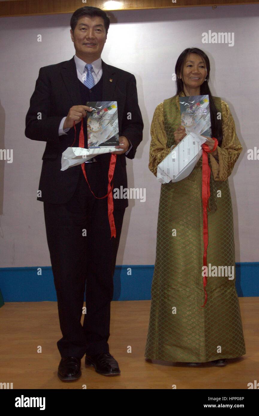 Dharamshala, India. 23rd Feb, 2017. Lobsang Sangay, Tibetan Priminister ...