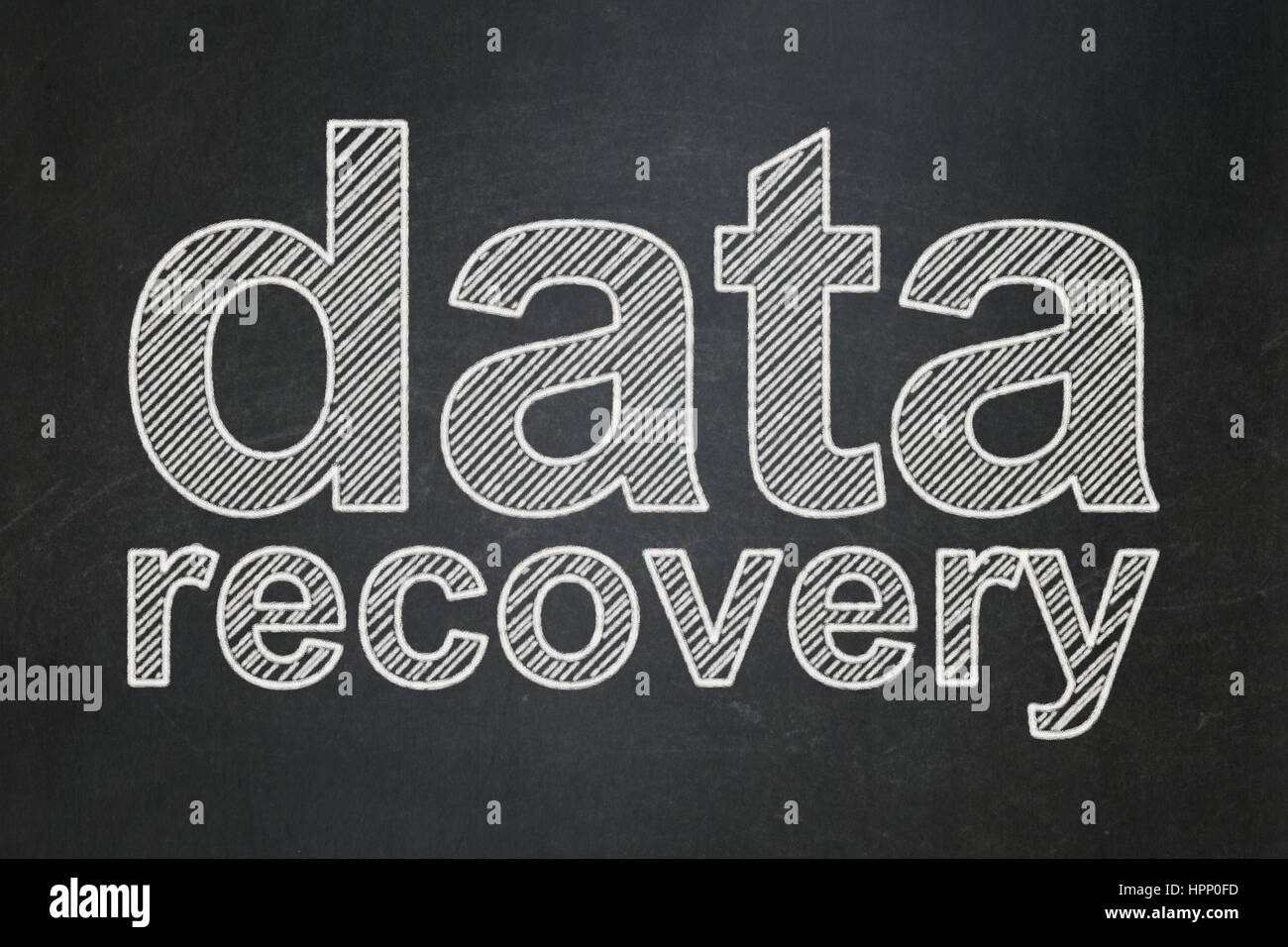 Data concept: Data Recovery on chalkboard background Stock Photo - Alamy