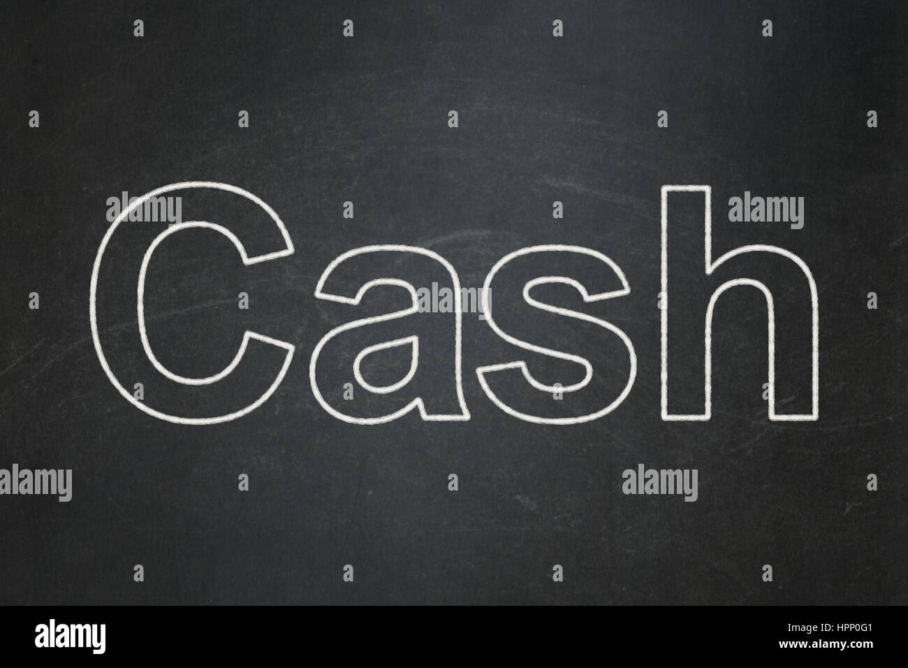 Banking concept: Cash on chalkboard background Stock Photo - Alamy