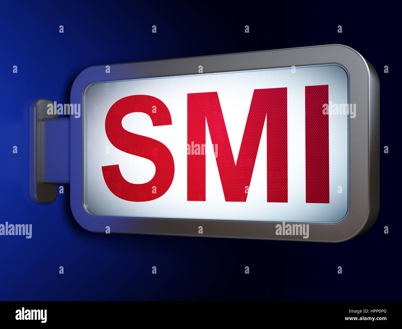 Stock market indexes concept: SMI on billboard background Stock Photo ...