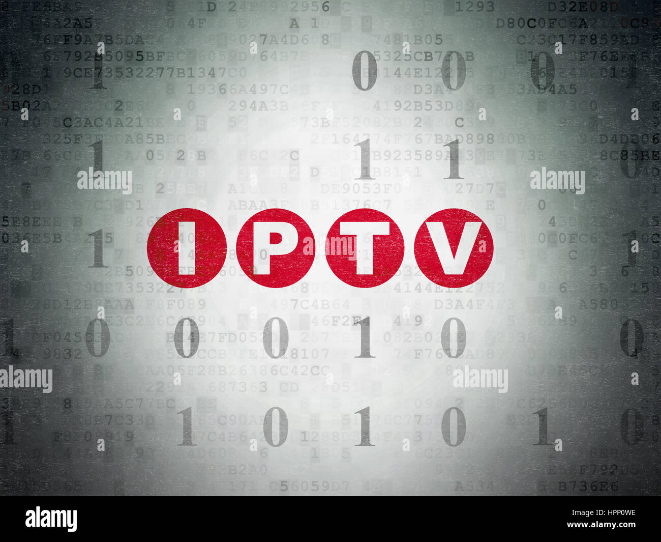 Web design concept: IPTV on Digital Data Paper background Stock Photo - Alamy