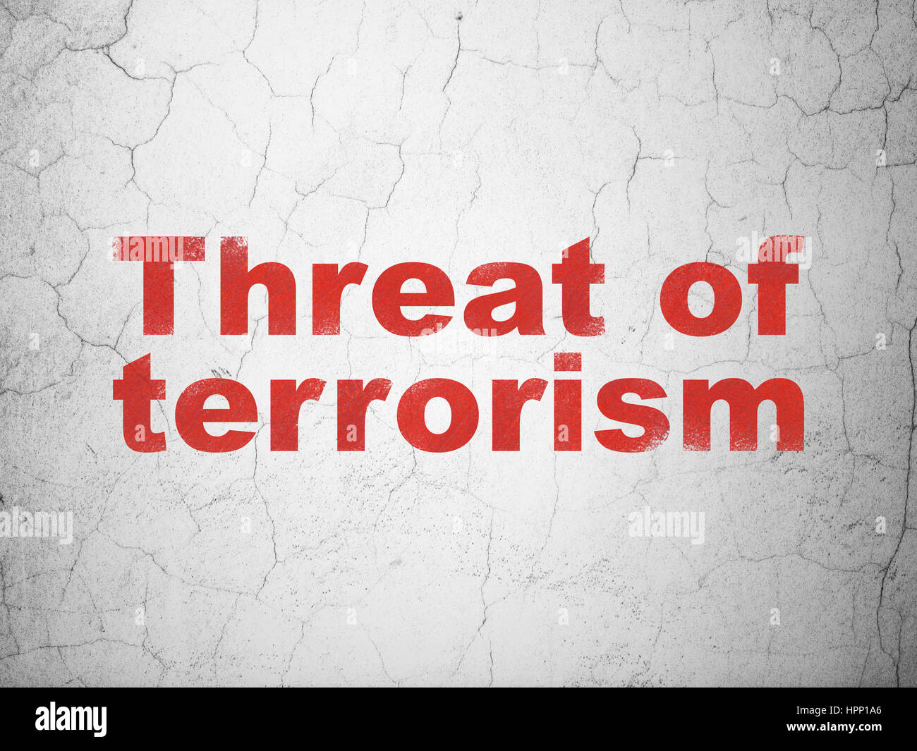 Politics concept: Threat Of Terrorism on wall background Stock Photo ...