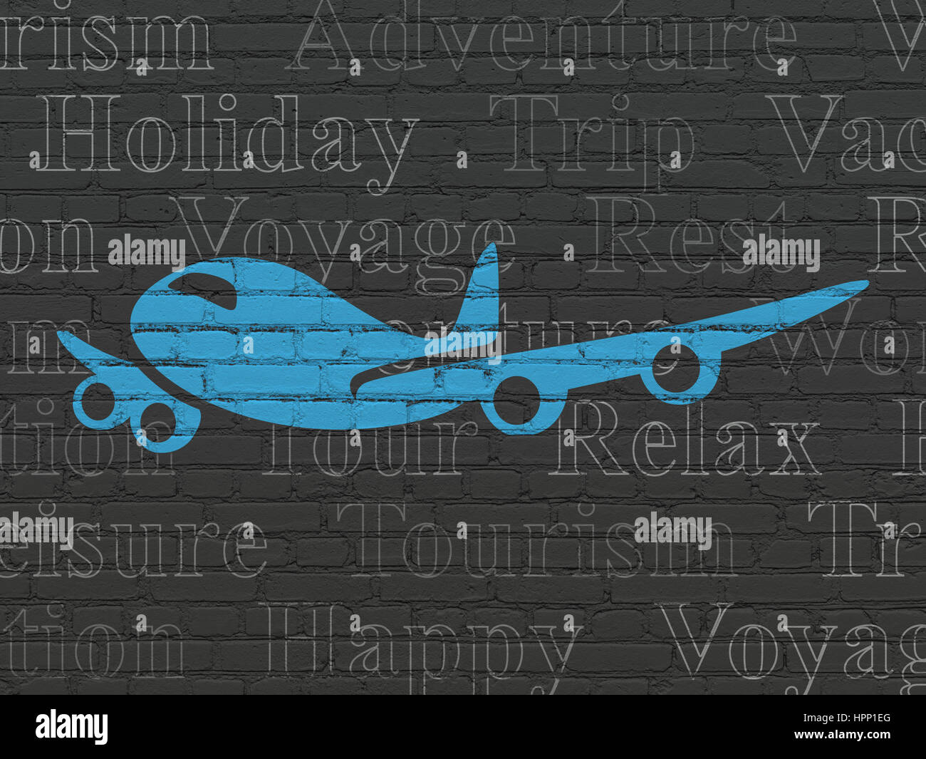 Airplane concept word cloud background hi-res stock photography and ...