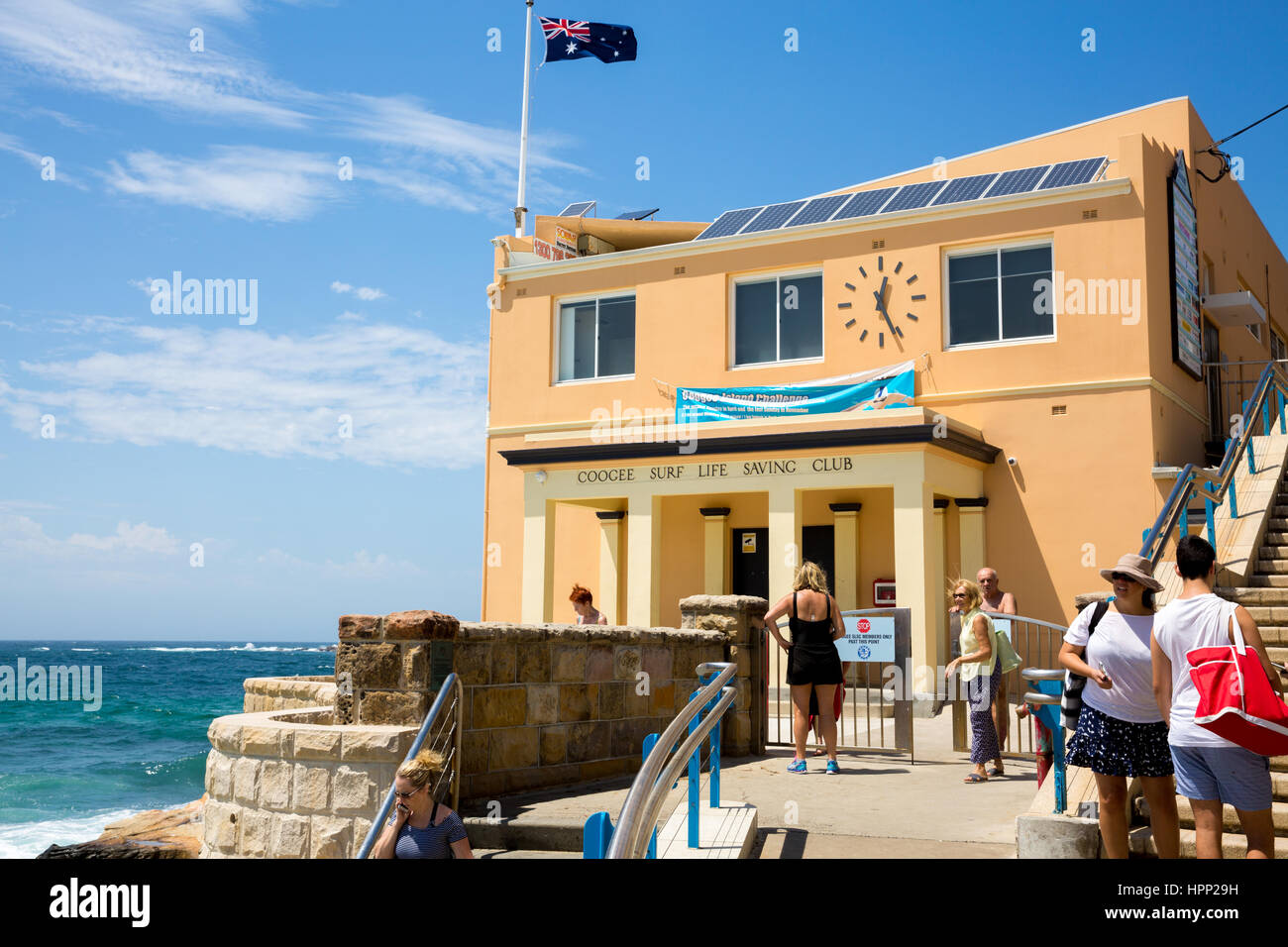 Coogee Beach Surf Life saving club, Coogee,Sydney,Australia Stock Photo ...