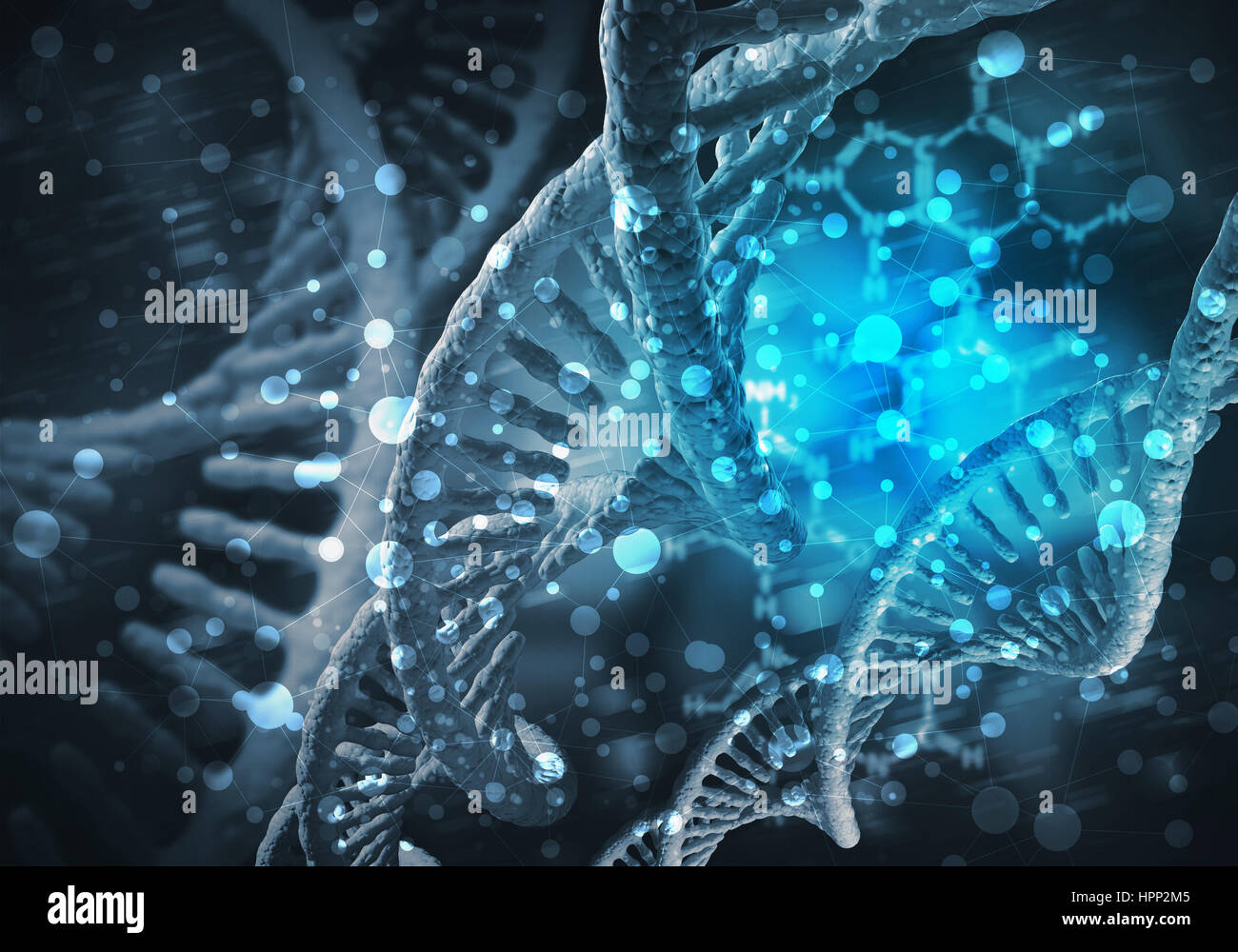 DNA molecules background Stock Photo - Alamy