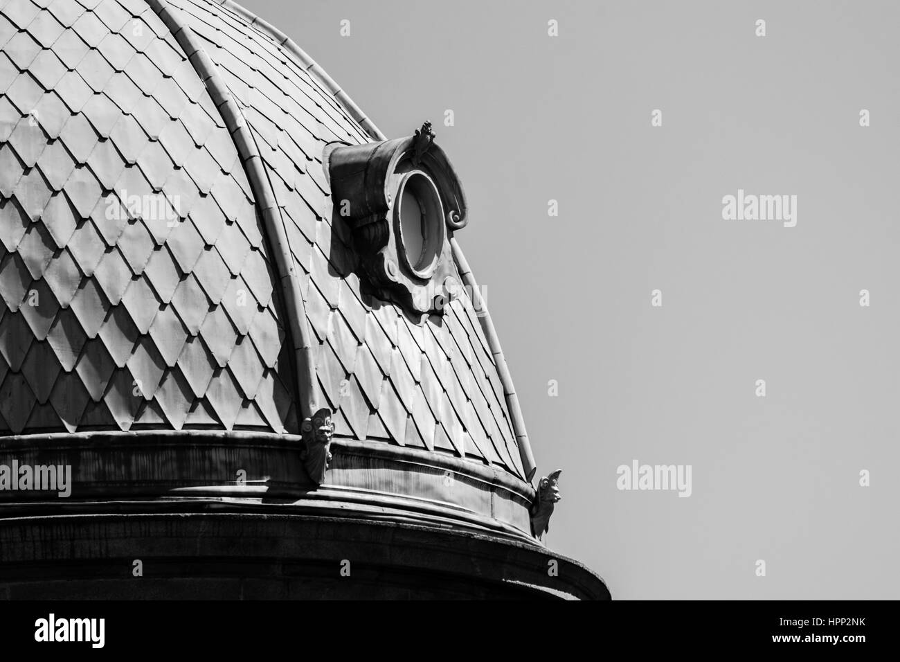 Rounded roof shape Black and White Stock Photos & Images - Alamy
