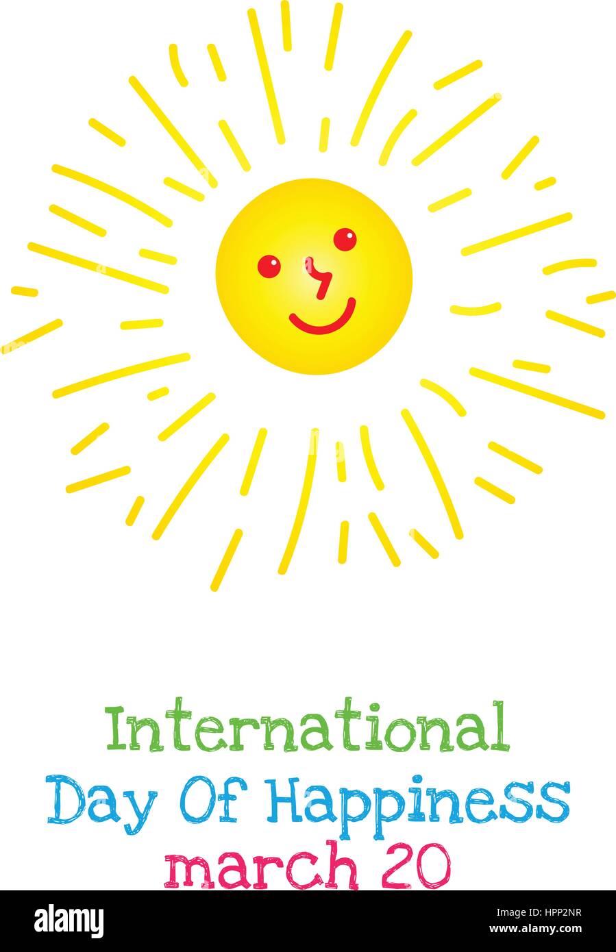 International Day of Happiness, March 20. Vector banner Stock Vector ...