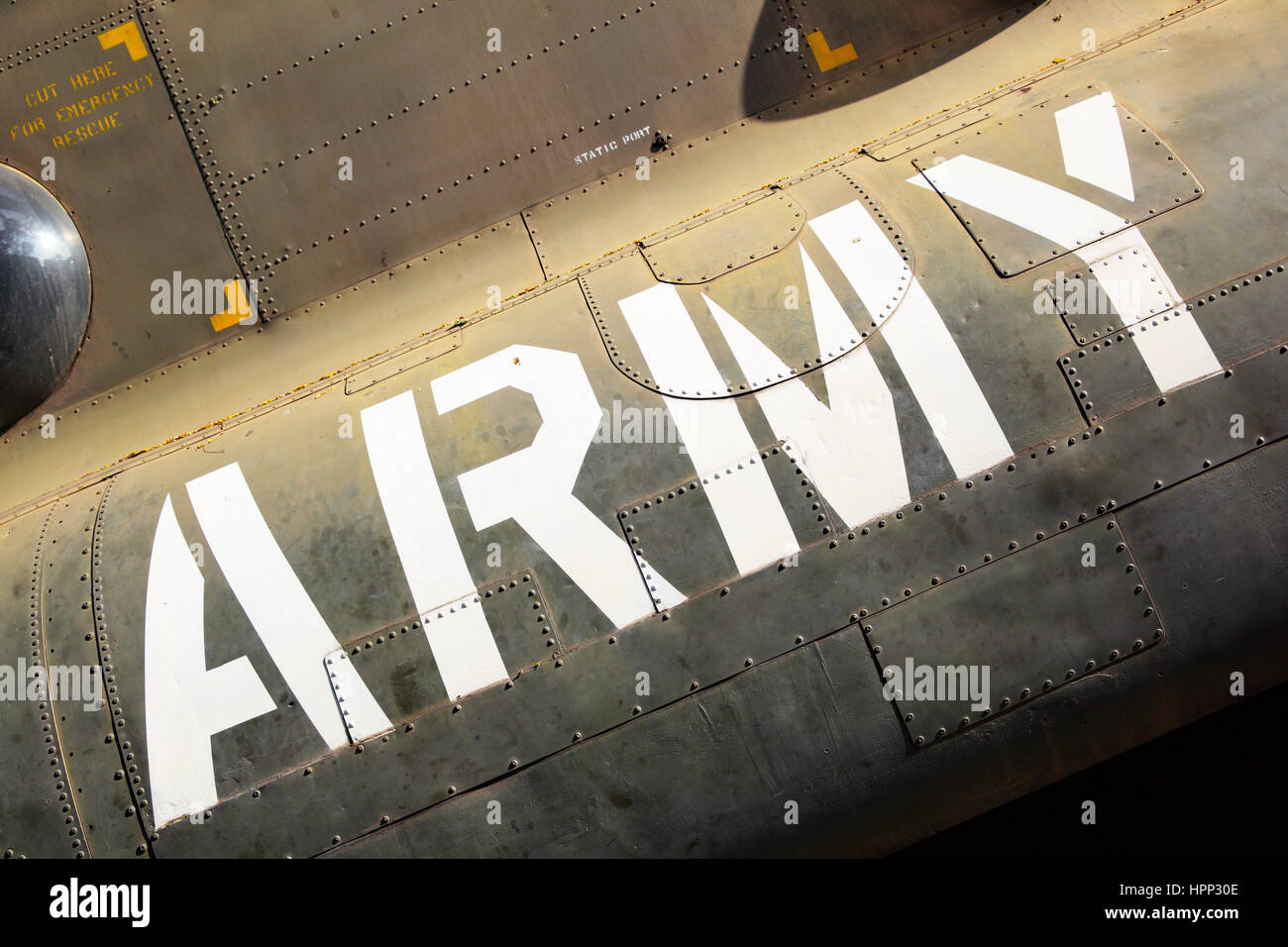 Army marking on the side of helicopter Stock Photo - Alamy