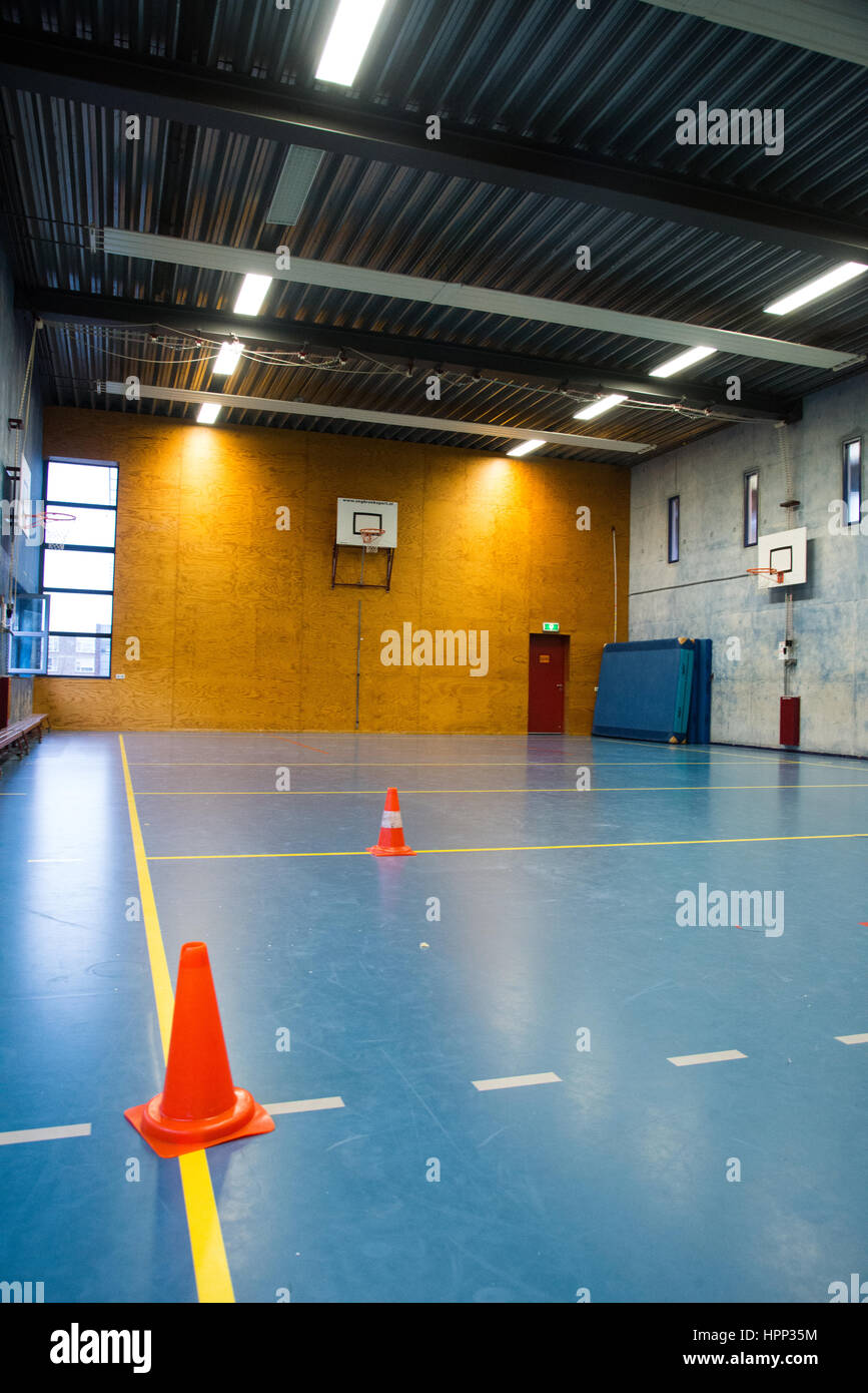 empty gym at school Stock Photo - Alamy
