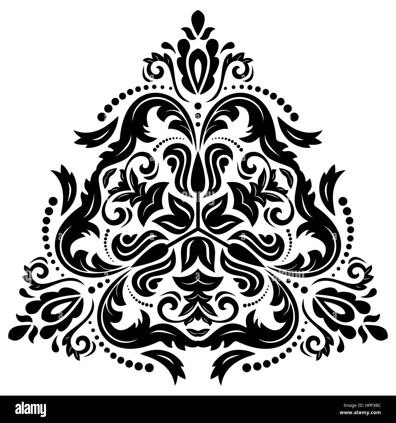Black and white triangle pattern Cut Out Stock Images & Pictures - Alamy
