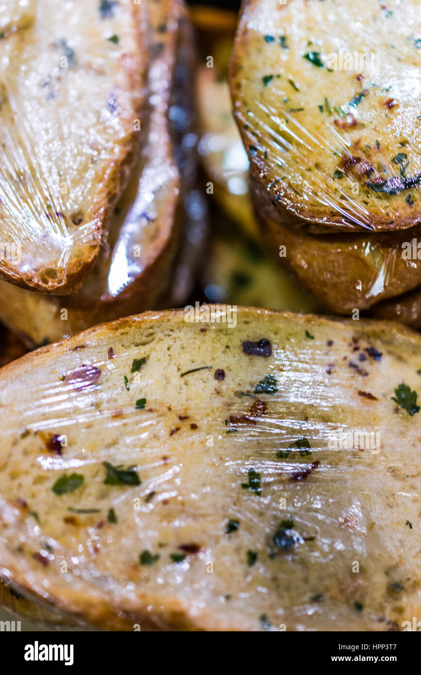 Plastic wrapped bread loaves hi-res stock photography and images - Alamy
