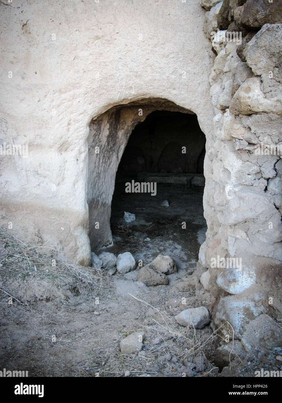 Ruins of a cave monastery in Cappadocia, Turkey Stock Photo - Alamy
