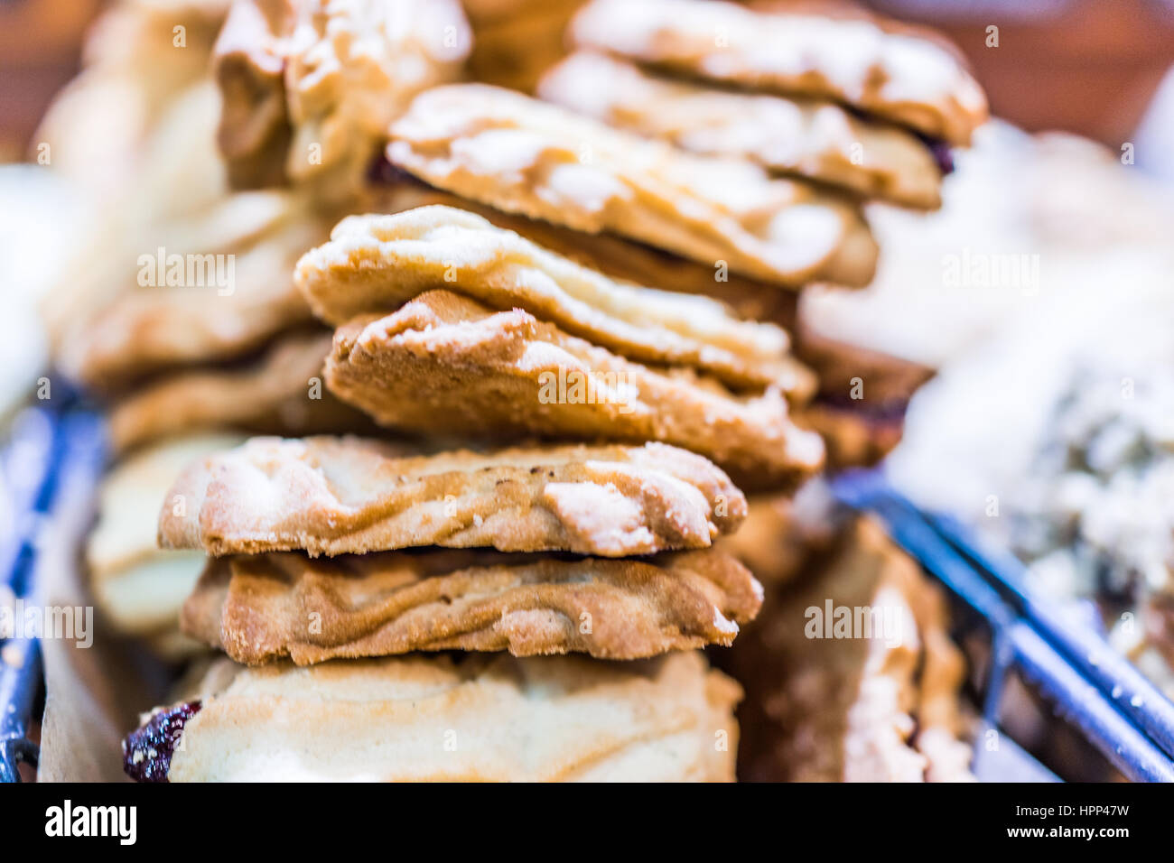 Long butter cookies macro closeup Stock Photo - Alamy