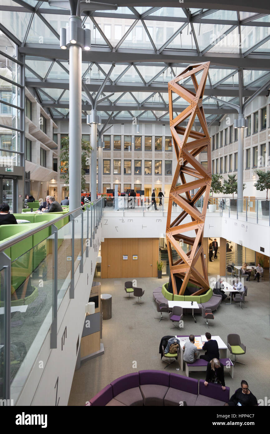The Ministry of Justice interior atrium in London Stock Photo - Alamy